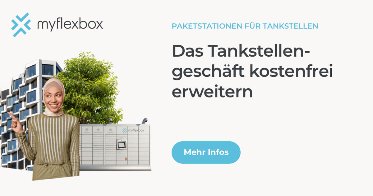 Tankstellen: Paketstationen powern One-Stop-Shop | myflexbox